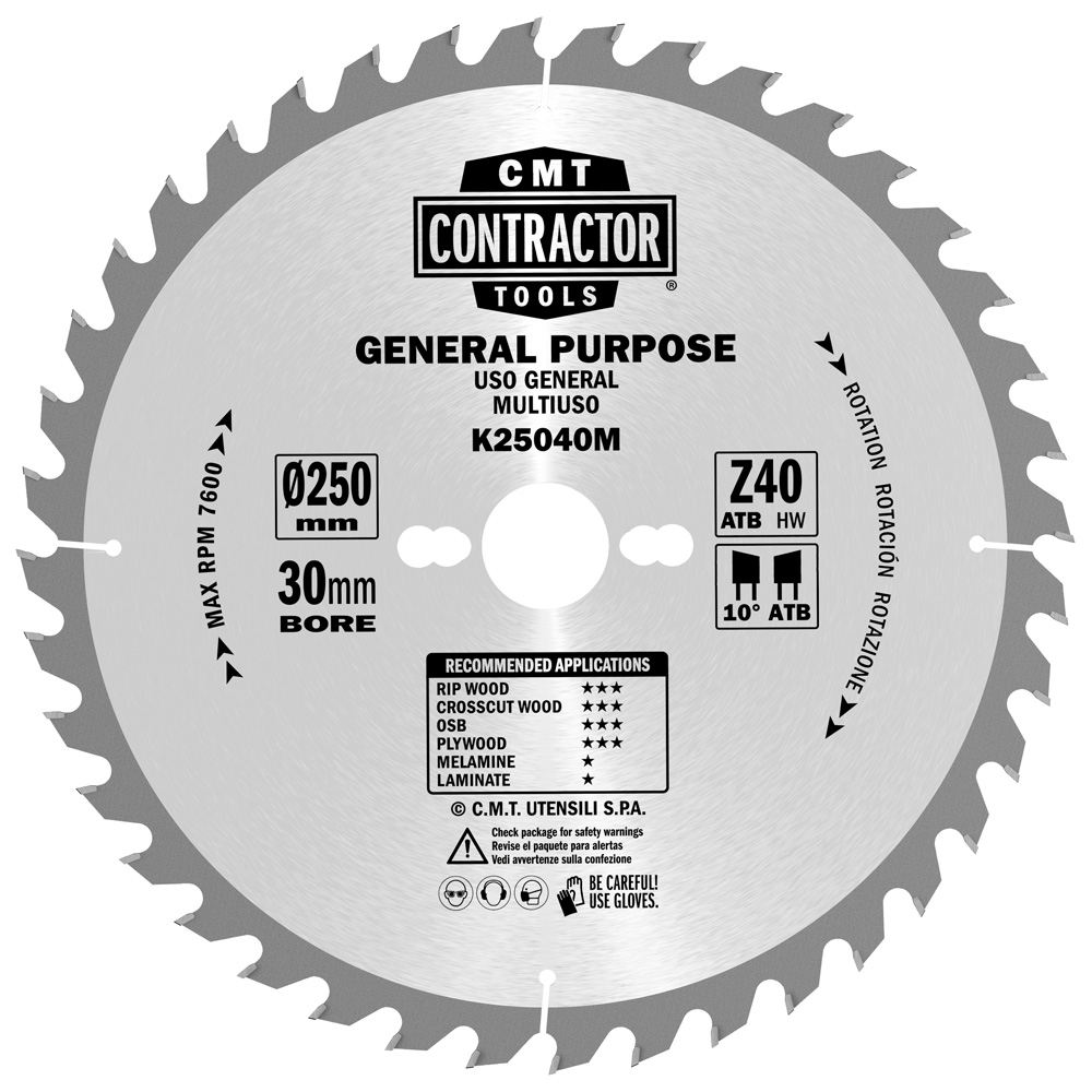Contractor blades in Masterpack K CONTRACTOR® packaging | Pagin Utensili
